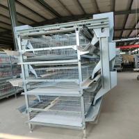 China Galvanized Steel 3 Tier Battery Chicken Cage for Egg Layers 120 Birds Capacity for sale