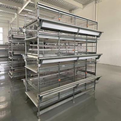 China Hot Dip Galvanized Layer Chicken Cage H Type Poultry Farm Equipment for sale