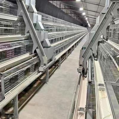 China High-density feeding  hot galvanized egg layer chicken cage for poultry farm for sale