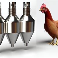 China 360° Stainless Steel Nipple Automatic Feeder for Poultry Farming Equipment 304 for sale