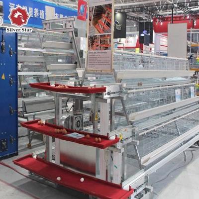 China Hot Galvanized Battery Cage System for Egg Layers 1800mm Length Automatic Chicken Cages with Egg Collection for sale
