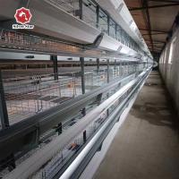 China Hot-Dip Galvanized Fully Automated 3-8 Tier Layer Cage with Automatic Egg Collection System for sale