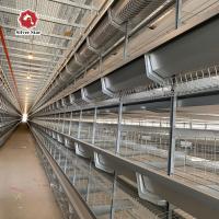 China Hot Dipped Galvanized Steel 8 Tiers High Density Full Automatic Operation Battery Chicken Cage Poultry Farming Equipment for sale
