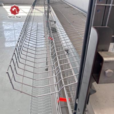 China H Type Layer Chicken Cage 3-4 Tier Hot Dip Galvanized Steel Poultry Battery Cage System 120-160 Birds for sale
