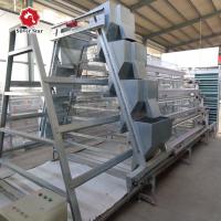 China Silver Color A Type Battery Layer Chicken Cage Good Ventilation for sale