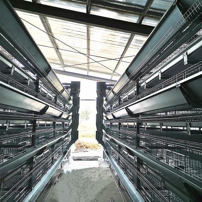 China Galvanized Steel 5 Layers Battery Cage H Type Hens Cage For Egg Chicken for sale