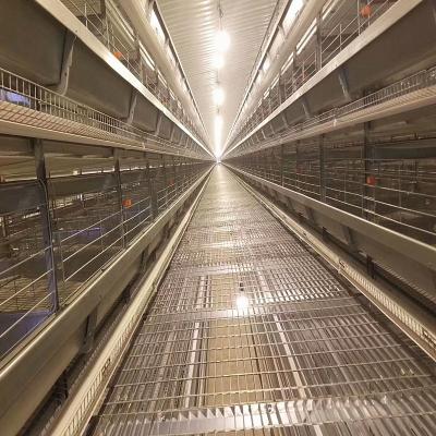 China Hot Dipped Galvanized Battery Layer Chicken Cage 450cm2 per Bird 150kgs Weight for sale