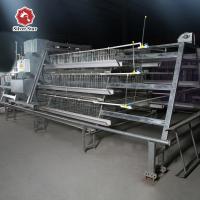 China Q235A Galvanized Steel Layer Chicken Cage System - 3 & 4 Tier Designs for 90-160 Birds Capacity for sale