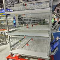 China Modern Poultry Battery Cage System - 3/4 Tier H-Type Broiler Equipment with 500-510cm² Bird Area for sale