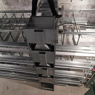 China 0.75kW H Type 4-Tier Automatic Poultry Feeding System with 8.67m/min Speed for Chicken Layer Cages for sale