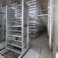 China 1.25m Automated Poultry Manure Removal System for 3-8 Tier Chicken Cages with PP Belt Conveyor for sale