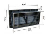China 570mm x 260mm Chicken House Air Inlet Ventilation Window - SONCAP Poultry Farm Climate Control System with 600-1200mm Sizes for sale
