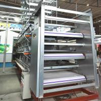 China Q235 Steel Chicken Layer Battery Cages Poultry Farming Equipment 3-6mm Thickness 90-384 Birds for sale