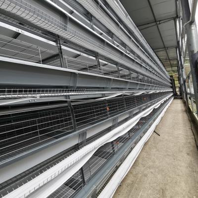 China Galvanized Steel 5 Layers Battery Cage H Type Hens Cage For Egg Chicken for sale
