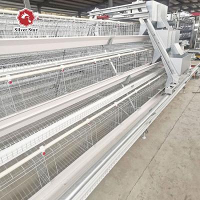 China Hot Dipped Galvanized A Type Layer Chicken Cage For Chicken Farm for sale