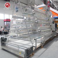 China Silver Color A Type Battery Layer Chicken Cage Good Ventilation for sale