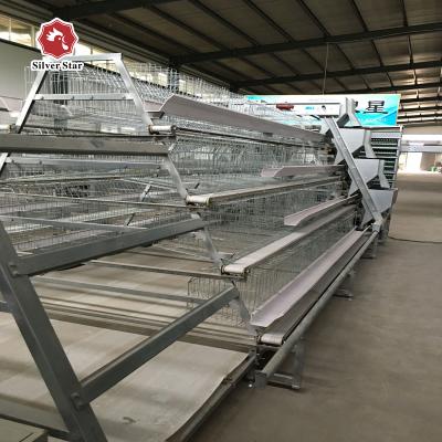China Hot Galvanized A Type Baby Chick Cage 4 Tiers 168 Birds Capacity for sale