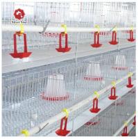 China Hot Dip Galvanized A Type Broiler Chicken Cage 3 Tier Poultry Farm Breeding Equipment for sale