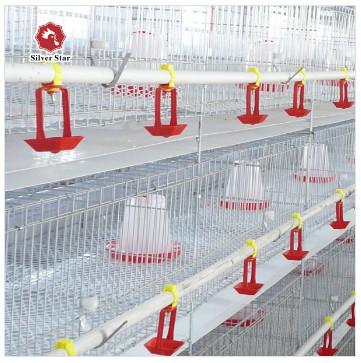 China Hot-Dip Galvanized A-Type Broiler Battery Cage System 3-Tier 1840mm for Poultry Farm for sale