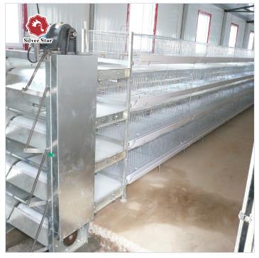 China Hot Dip Galvanized A Type Broiler Chicken Cage 3 Tier Poultry Farm Breeding Equipment for sale