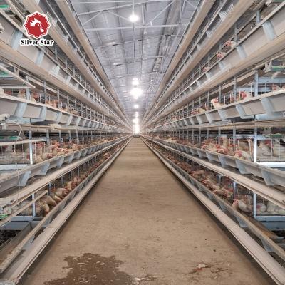 China Galvanized Automatic 4 Layer Battery Poultry Chicken Cage for Layer Farming 1950x2300x1900mm for sale