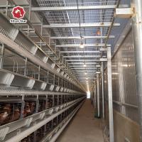 China Galvanized Poultry Broiler Cage Laminated Multi Level Prefabricated for sale