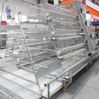 China A Type 3 Tier 120 Birds Layer Chicken Cage Galvanized Steel Poultry Equipment for sale