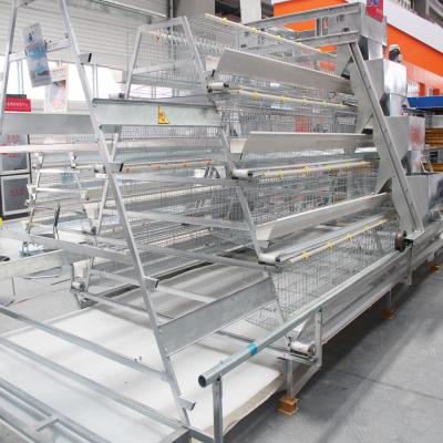 China A Type 3 Tier 120 Birds Layer Chicken Cage Galvanized Steel Poultry Equipment for sale