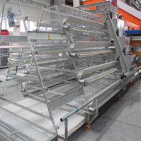 China A Type 3 Tier 120 Birds Layer Chicken Cage Galvanized Steel Poultry Equipment for sale