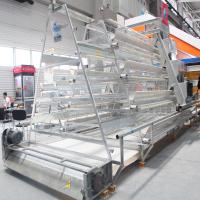 China 3 Tier A Frame Layer Chicken Cage 20160 Birds Capacity Galvanized Steel for sale