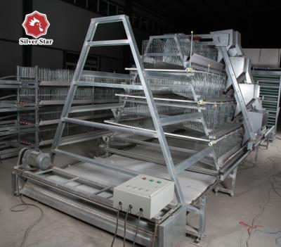 China H Type Battery Broiler Cage 3-8 Tiers 126-168 Birds Hot Galvanized Chicken Farm Equipment for sale