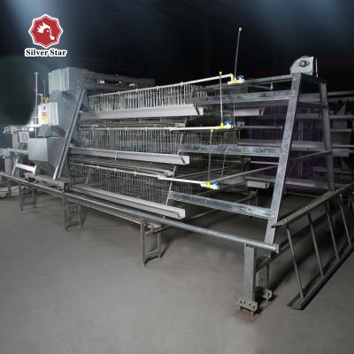 China Automatic Drinking Baby Chick Poultry Battery Cage Galvanized 3-8 Tiers 126-168 Birds for sale