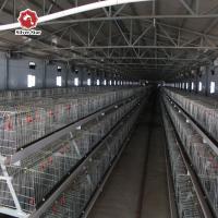 China Q235 Double Galvanized A Type Battery Cage for 120 Laying Hens 3 Tier 2.15m for sale