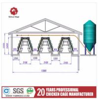 China Q235 Bridge Steel Layer Chicken Cage 410x410mm 20 Birds Per Unit Good Elasticity for sale