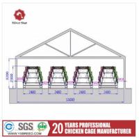 China A Type Layer Chicken Cage Cold Galvanizing Gantry Feeding 2150x410mm 20 Birds for sale