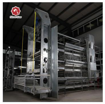China Galvanized Poultry Broiler Cage Laminated Multi Level Prefabricated for sale