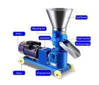 China High-Speed Aquaculture Livestock Feed Pellet Machine with 0.1-0.4mm Roller Clearance and 0.058-0.4MPa Steam Pressure for sale