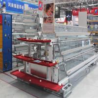 China 43X41X41 CM wire Poultry Cage 4 tiers A Frame Layer Cages for sale