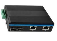 China 10 / 100 / 1000Mbps Din Rail Industrial SFP Network Switch with 2 Slots and 2 Ethernet Ports for sale