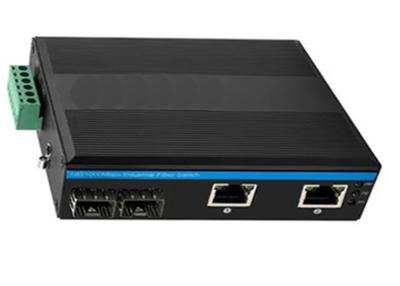 China 10 / 100 / 1000Mbps Din Rail Industrial SFP Network Switch with 2 Slots and 2 Ethernet Ports for sale