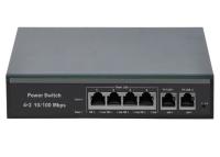 China 6 Port 10 / 100M POE Switch Internal Power Supply With 250m VLAN for sale
