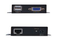 China Over Cat5 / 6 Network Cable KVM VGA Extender 60M 1080P To RJ45 Network for sale