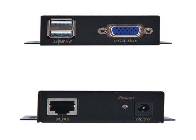 China Over Cat5 / 6 Network Cable KVM VGA Extender 60M 1080P To RJ45 Network for sale