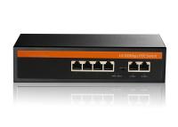 China Full 10 / 100Mbps 4+2 VLAN POE Switch 250m 4 POE Ports and 2 Uplink Ports for sale