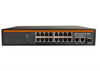 China 16+2+1 POE Ethernet Switch 16 POE And 2 RJ45 And 1 SFP Ports for sale