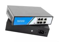 China 100 / 250m 10 / 100 / 1000Mbps 4+2 POE Switch For IP Camera System for sale