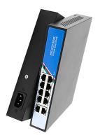 China 100 / 250m 10 / 100Mbps 8+2 POE Switch , IP Camera Ethernet Network Switch for sale