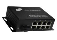 China Wall Mounted 10/100Base-TX SC Gigabit Ethernet Fiber Switch Hub 8 Port for sale