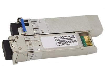 China 20km LC 10G SFP+ Bidi 10km Simplex SFP Module WDM 1270nm / 1330nm for sale