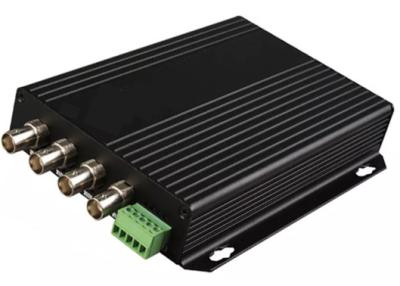 China 4CH Digital Fiber CCTV Analog Video Converter RS485 Data NTSC / PAL for sale